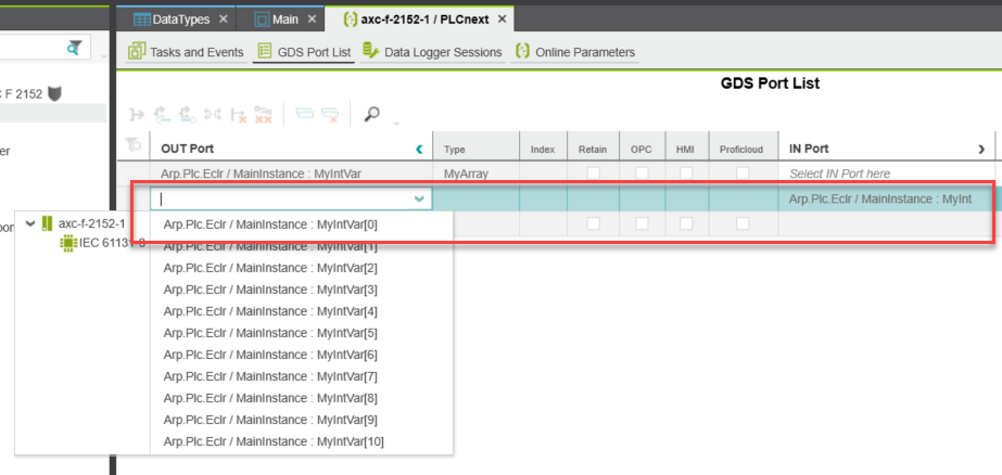 Match Array From C Program To Gds Port — Plcnext Community